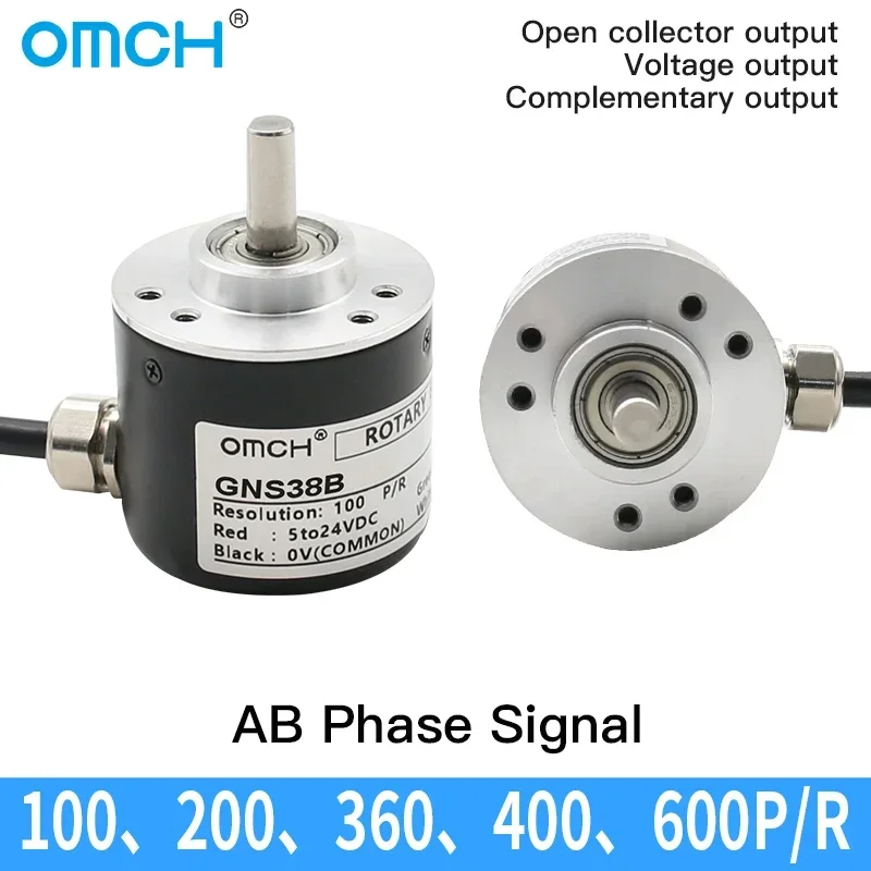 GNS38B-Optical-Incremental-Rotary-Encoder-6mm-Bearing-Diameter-100-200 ...