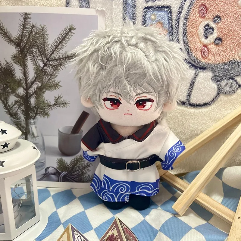 Anime-Gintama-Sakata-Gintoki-Plush-Toy-Doll-Dress-Up-Clothes-Kawaii ...