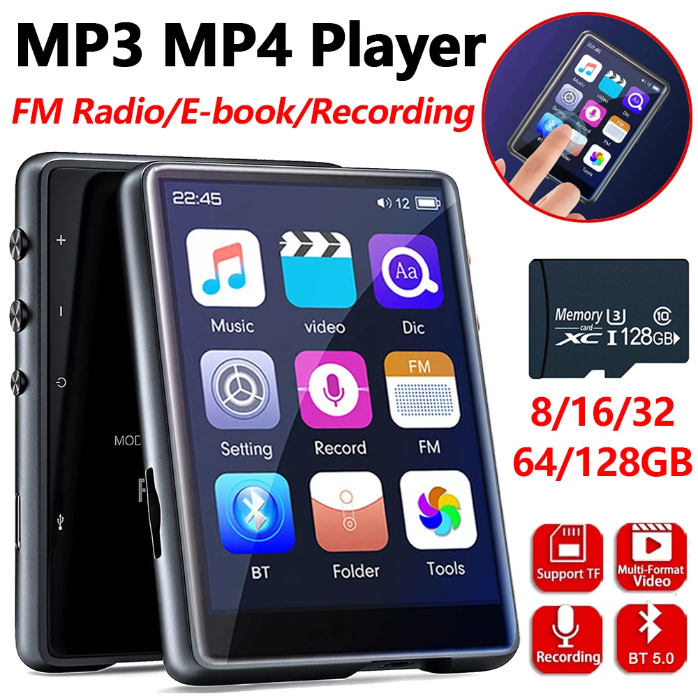 2-4-inch-MP3-Player-Bluetooth-5-0-HiFi-Music-Player-Built-in-Speaker ...