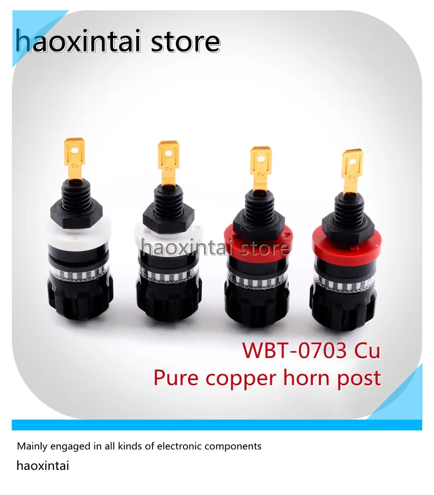 Original German WBT 0703Cu pure copper version of the fever speaker speaker terminal post in bulk 1