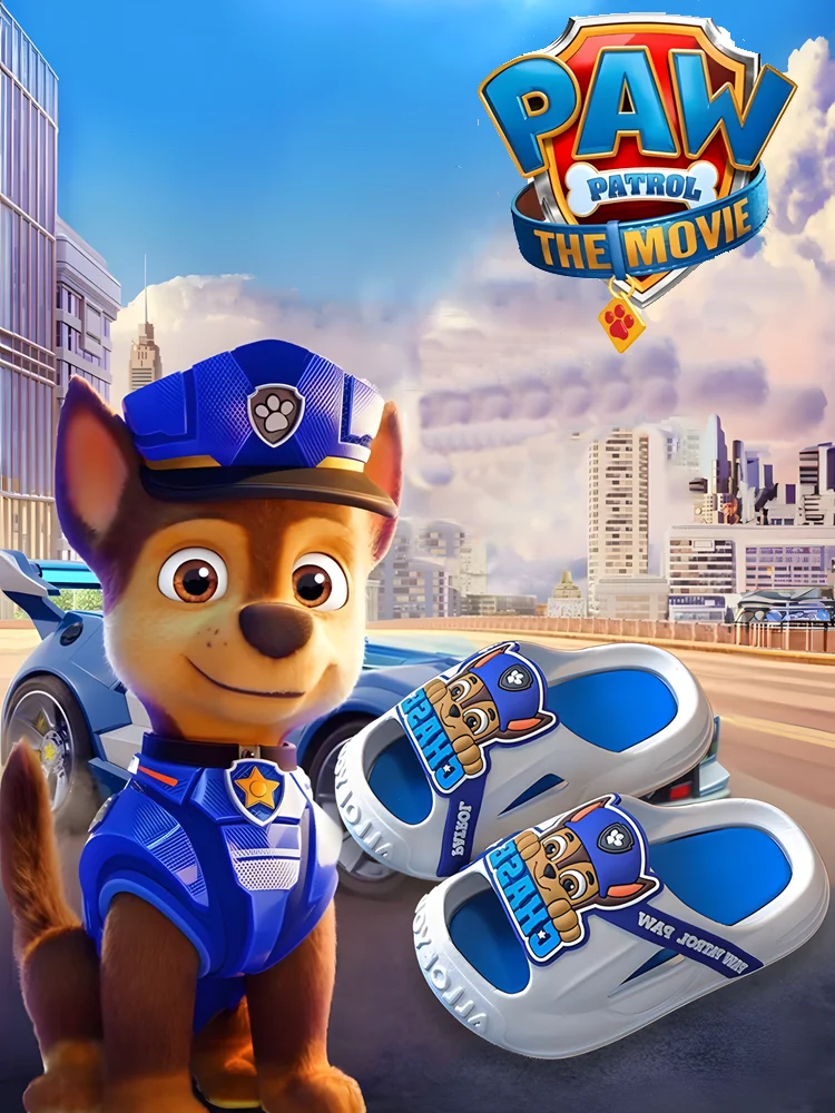 2025 Paw Patrol Kids Slippers | Chase Character EVA Sandals | Non-Slip ...