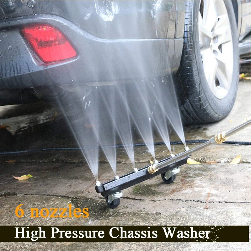 Pressure Washer Chassis Cleaner, 6 Nozzle Garden Cleaner 4000 PSI Water ...