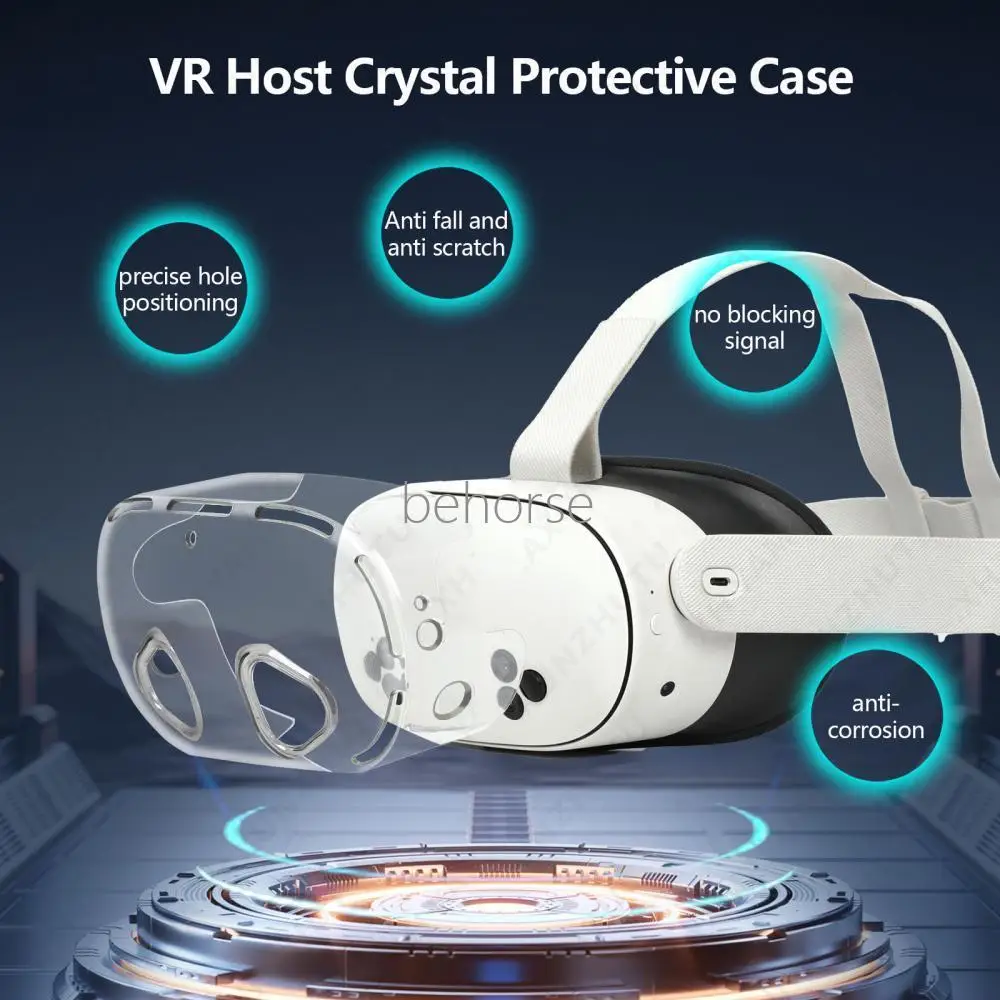 Clear Protective Shell Cover for Meta Quest 3S VR Shell Case Headset ...