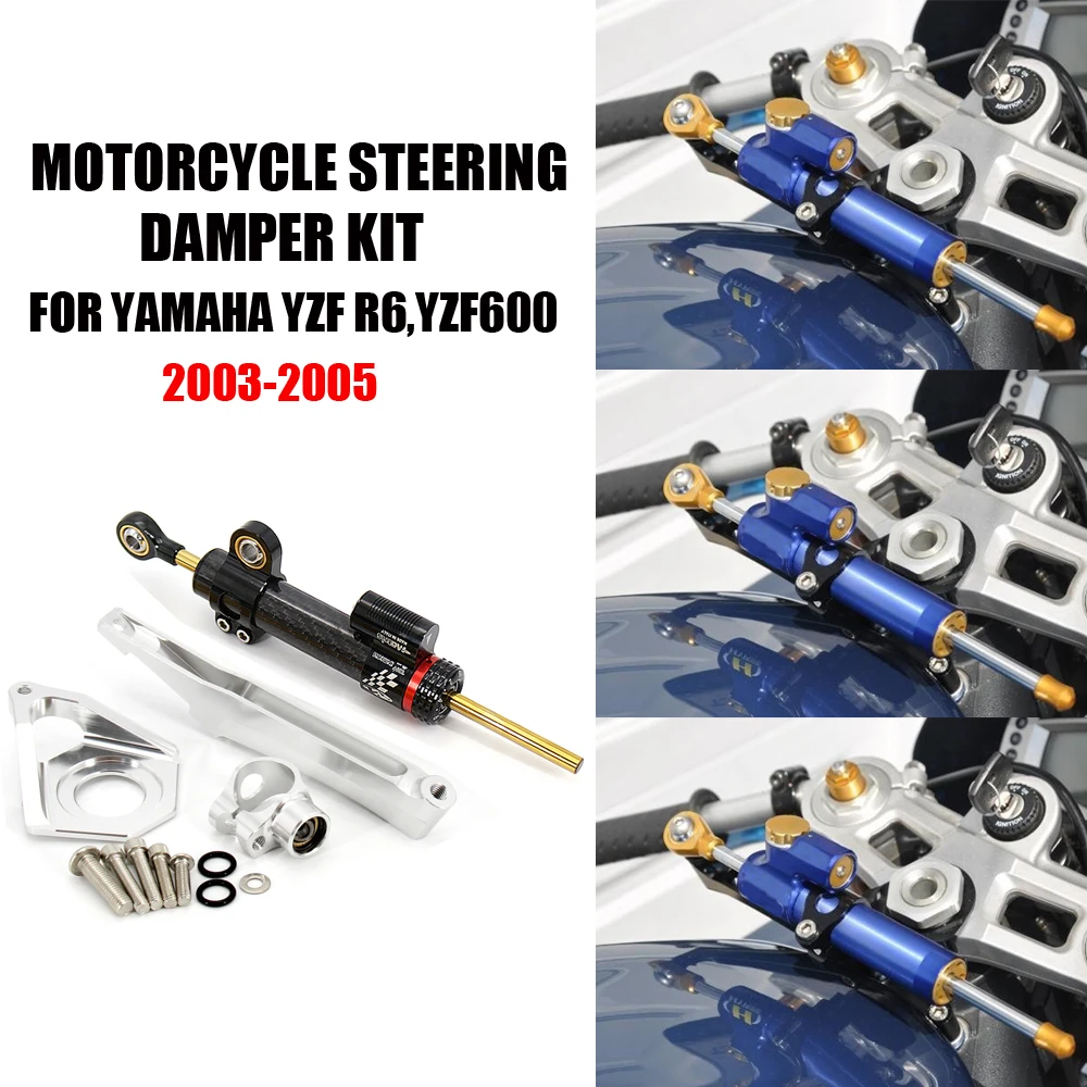 For-YAMAHA-YZF600-YZF-R6-2003-2004-2005-Motorcycles-Steering-Stabilize ...