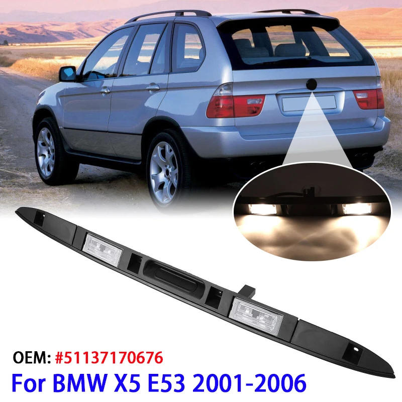 Car Trunk Tailgate Trunk Tail Gate Switch with License Plate Light for ...