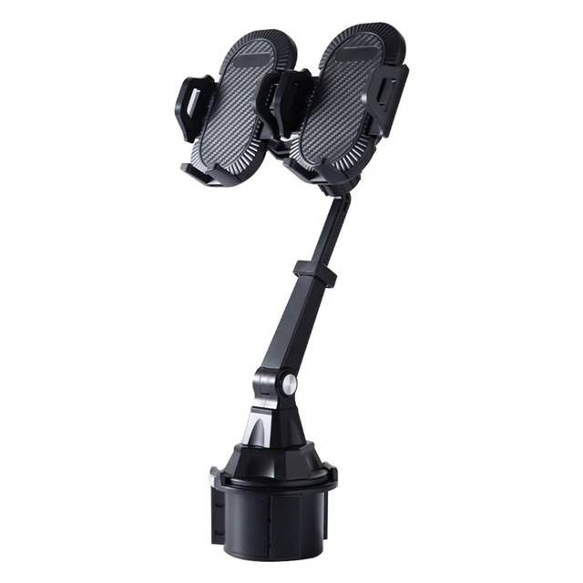 Dual Phone Holder For Car Cup Holder Phone Holder Stable And Adjustable ...
