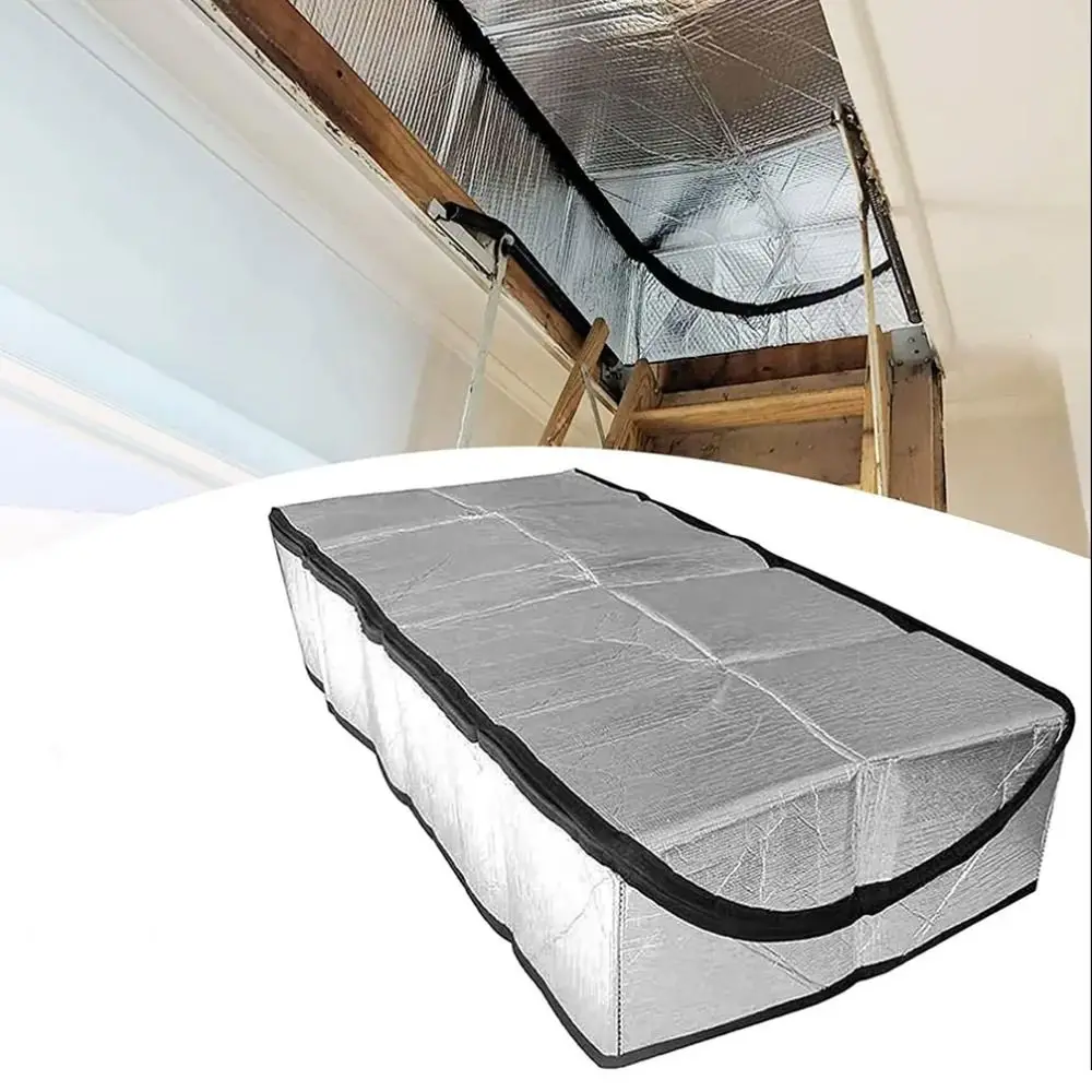 Attic Stairs Door Attic Stairway Insulation Cover Fireproof Double ...