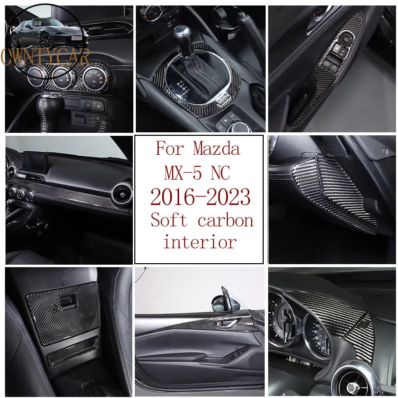 Soft-carbon-For-Mazda-MX-5-NC-2016-23-Car-Center-Control-Dashboard ...