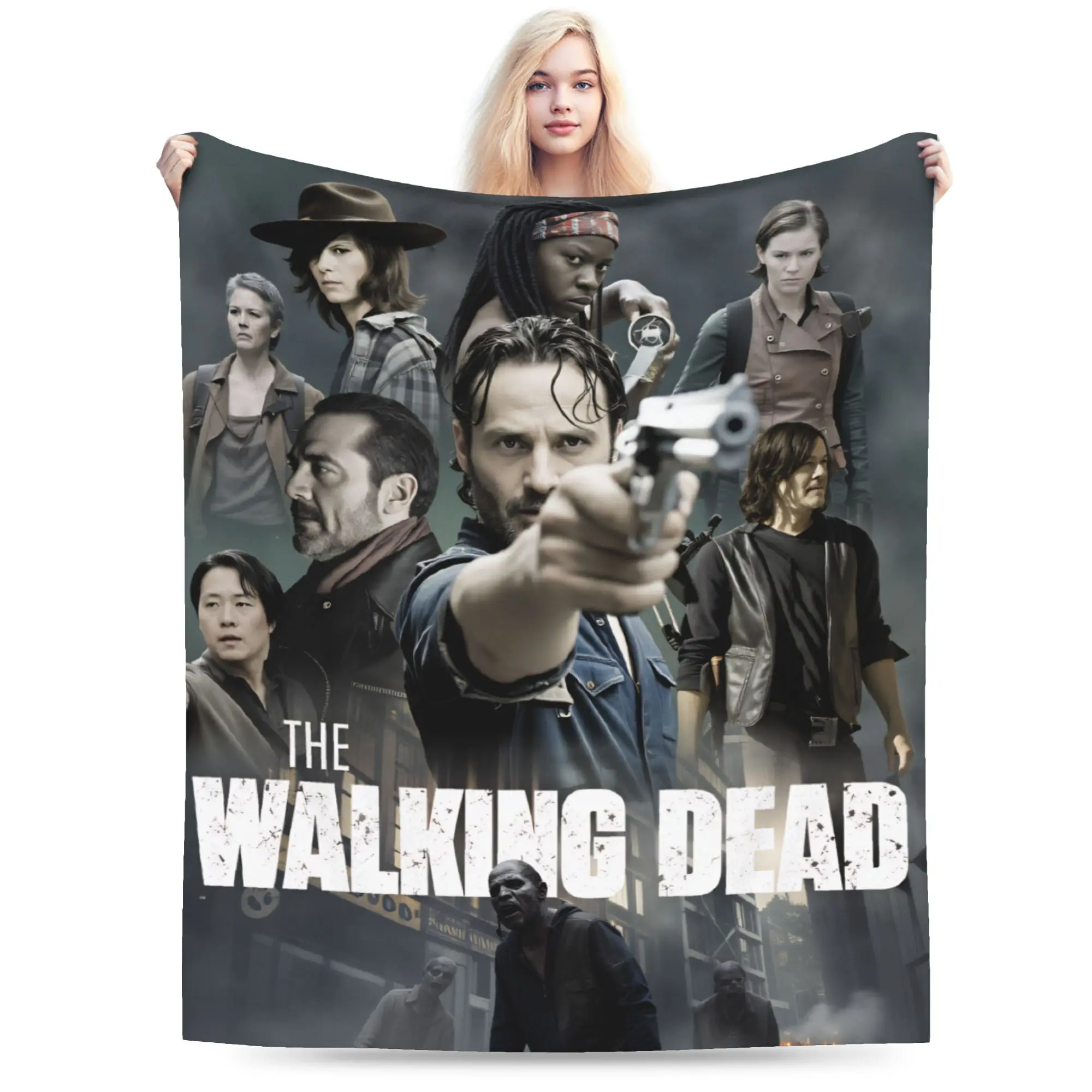 Drama The Walking Dead Series Blanket Quality Warm Soft Throw Blanket ...