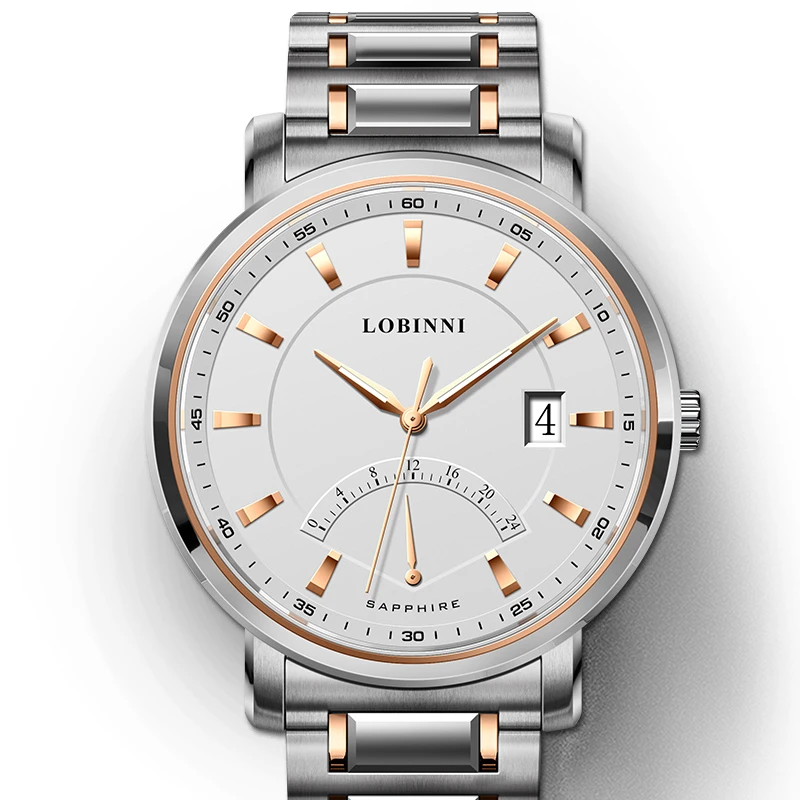 Switzerland LOBINNI Luxury Brand Sapphire Waterproof Japan MIYOTA ...