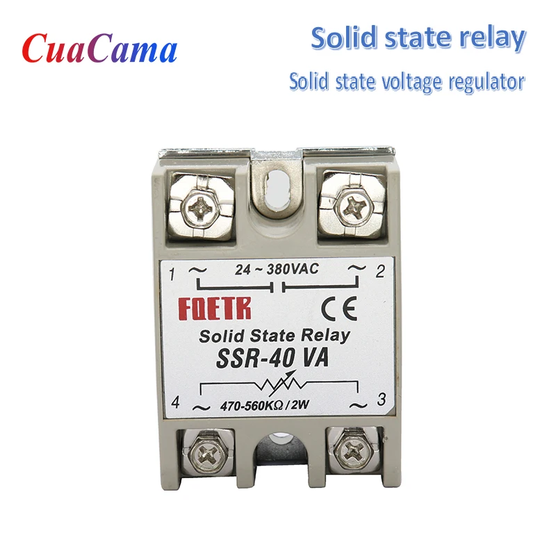 1PCS SSR-10VA SSR-25VA SSR-40VA Small Single Phase SSR Solid State Voltage Regulator Resistive ...