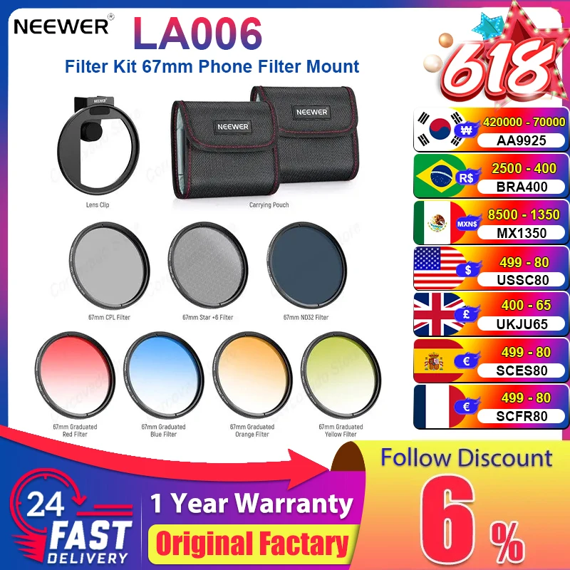 NEEWER-LA006-Filter-Kit-67mm-Phone-Filter-Mount-for-iPhone-15-14-13-Pro ...