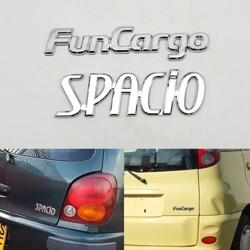 For-Spacio-Funcargo-Car-Sticker-Tailgate-Logo-Emblem-Decoration-Letter ...