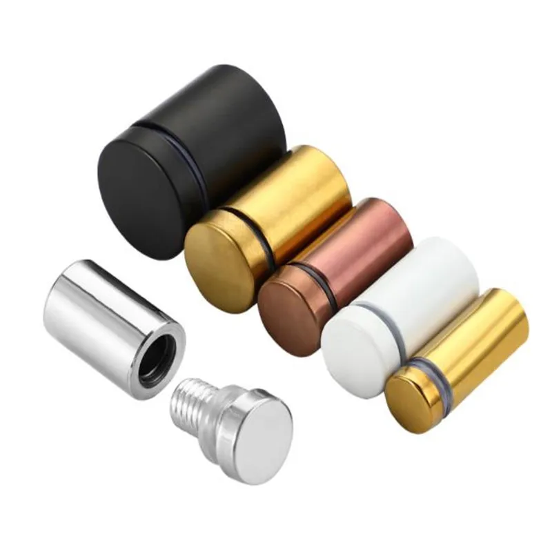 2pcs-Advertising-Screws-Black-Stainless-Steel-Sign-Standoff-Screw-Glass ...