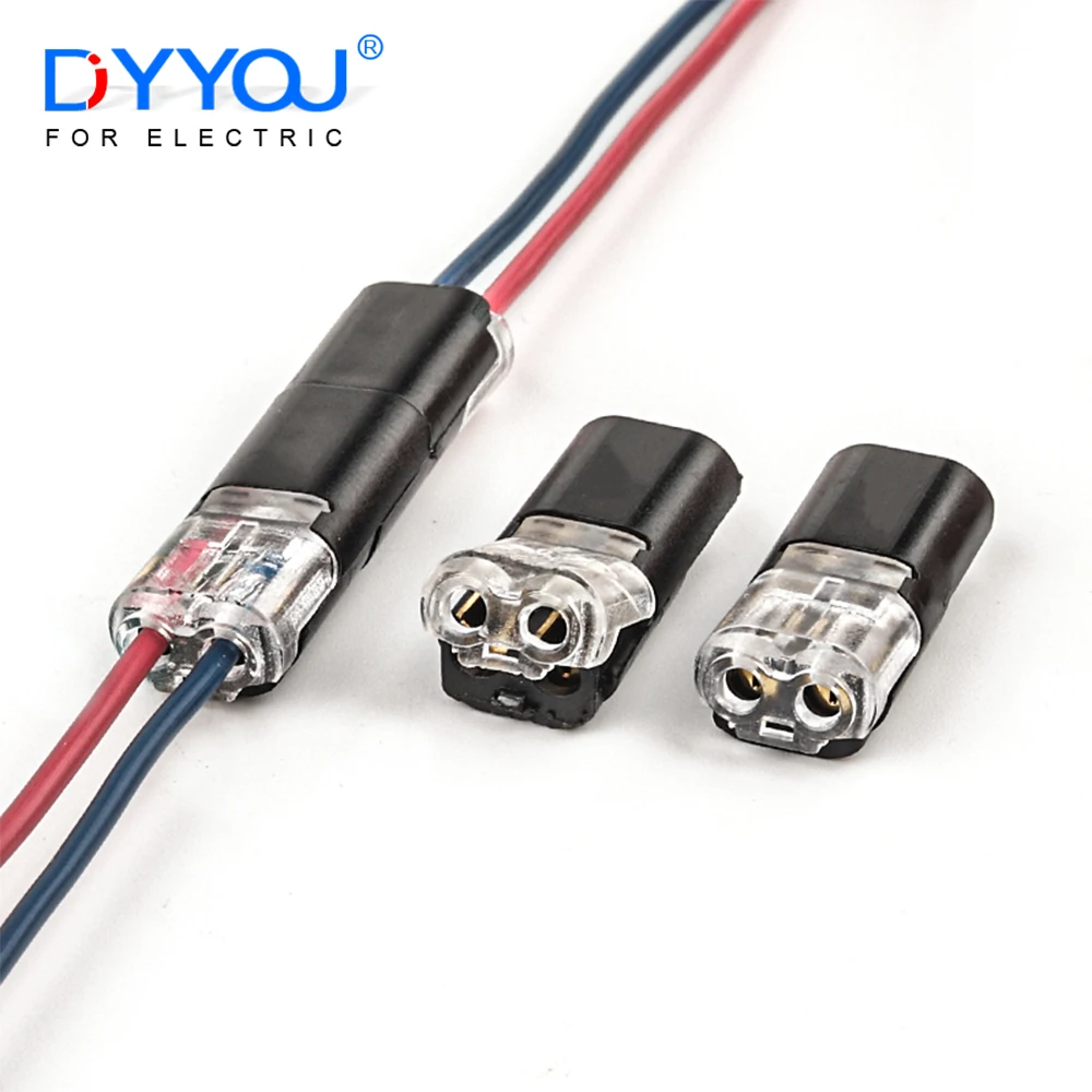DIY-GO-2-Pin-Way-Plug-Waterproof-Electrical-Connector-Car-Wire-Cable ...