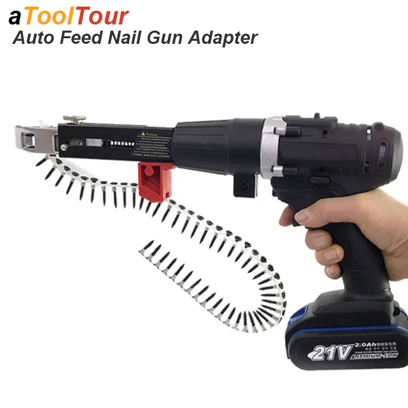 Automatische-Schroef-Driver-Ketting-Nail-Gun-Adapter-Elektrische-Boor ...