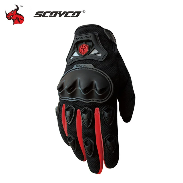 SCOYCO Motorcycle Gloves Summer Breathable Mesh Moto Gloves Touch ...
