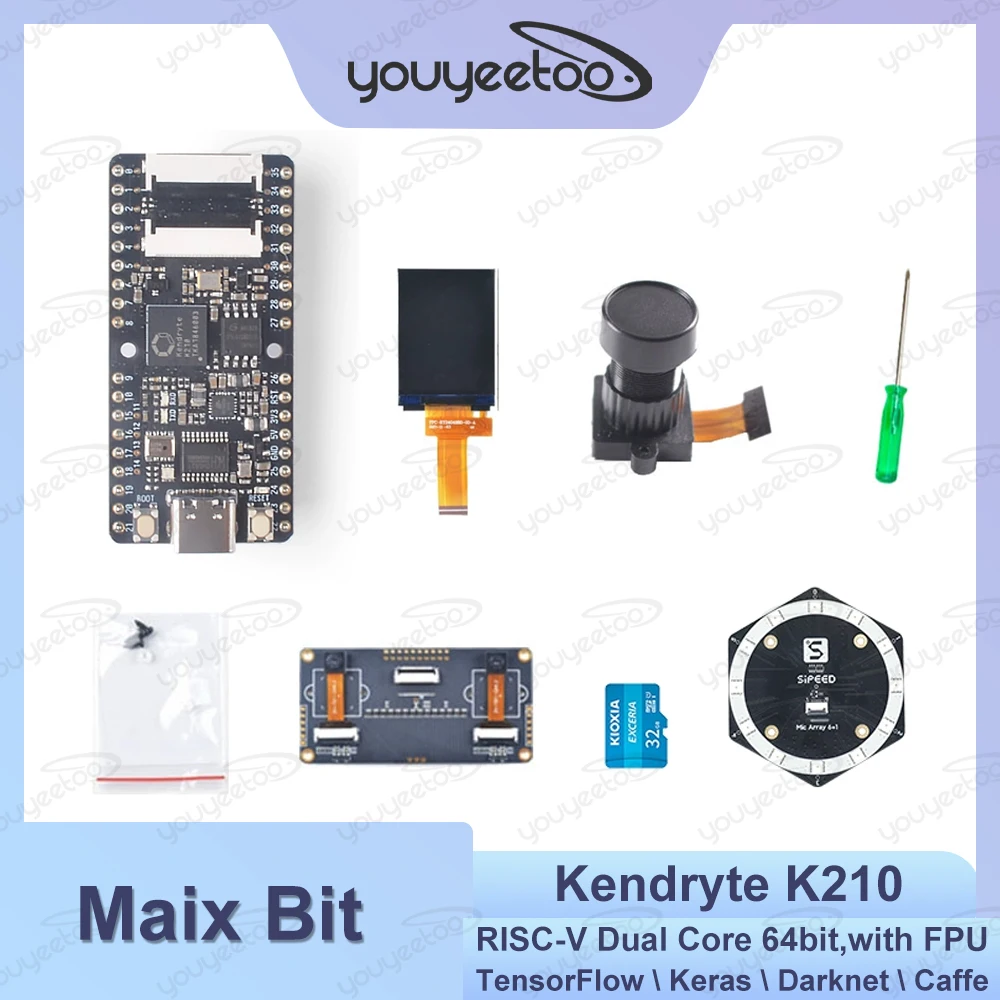 Sipeed Maix Bit AI + IoT 開発ボード Kendryte K210 64ビット RISC-V デュアルコア FPU対応 ...