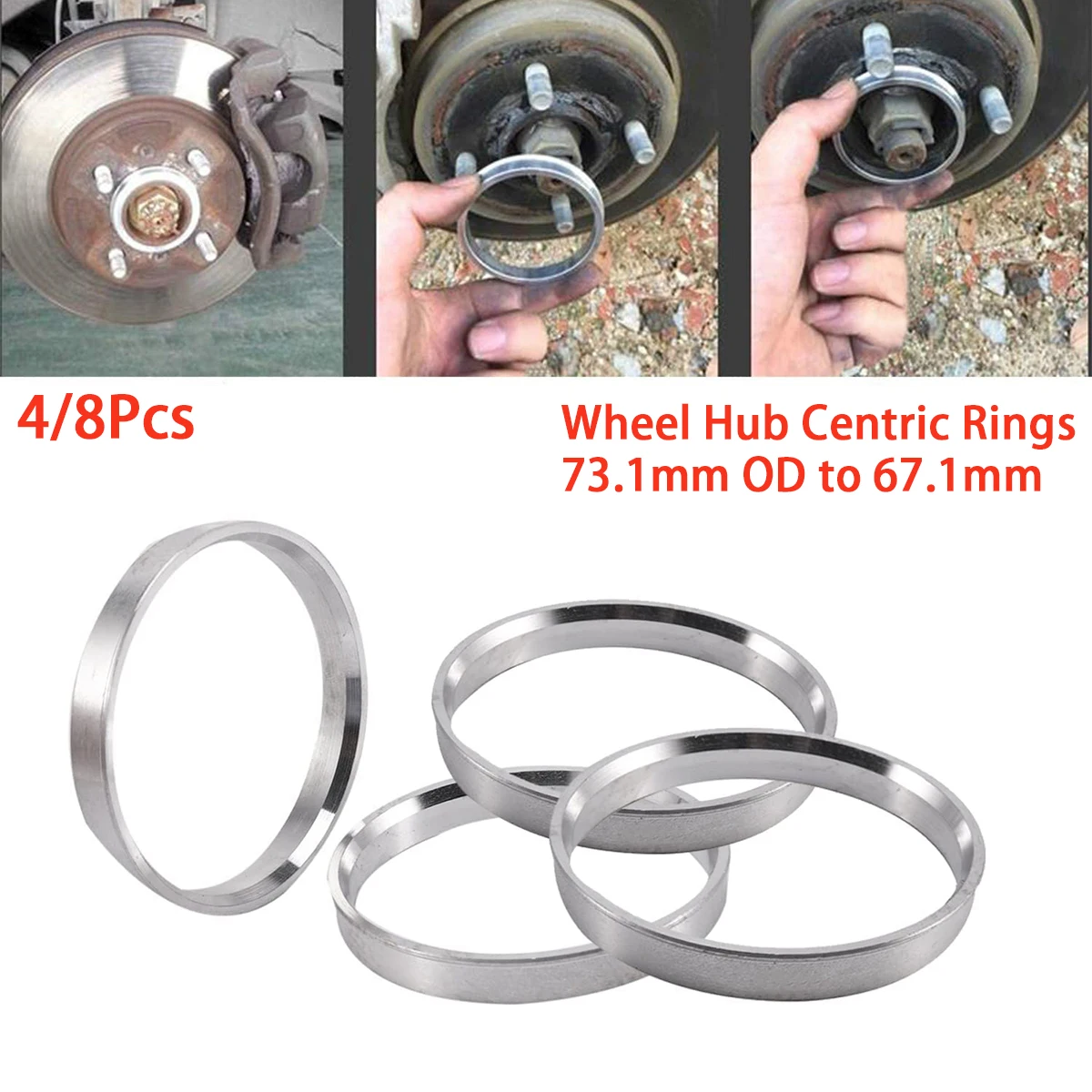 4-8Pcs-Centric-Spigot-Wheel-Hub-Rings-Heatproof-Aluminum-Alloy-Wheel-Spacer-Shockproof-Wheel ...