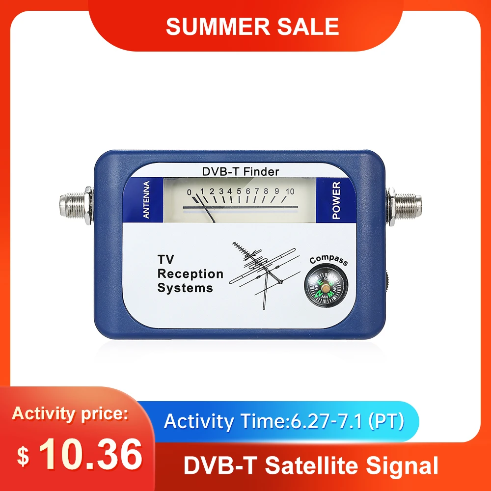 Dvb-t Tv Digital Aerial Terrestrial Signal Meter Antenna Finder Pointer ...