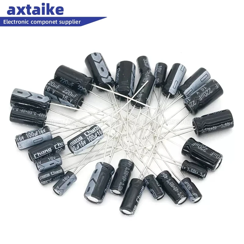 120pcs-12-value-kit-1uF-470uF-Electrolytic-Capacitor-Package-50V-1UF-2 ...
