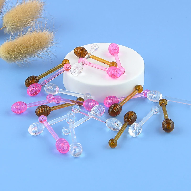 Special Lip Glaze Spoon Small Spoon With Honey Fruit Bottle Lip Care ...