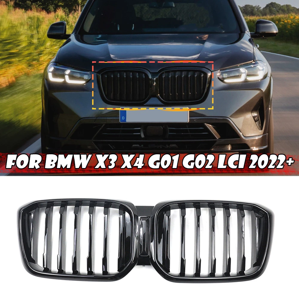 Car-Front-Kidney-Grill-Front-Bumper-Racing-Grills-For-BMW-X3-X4-G01-G02 ...