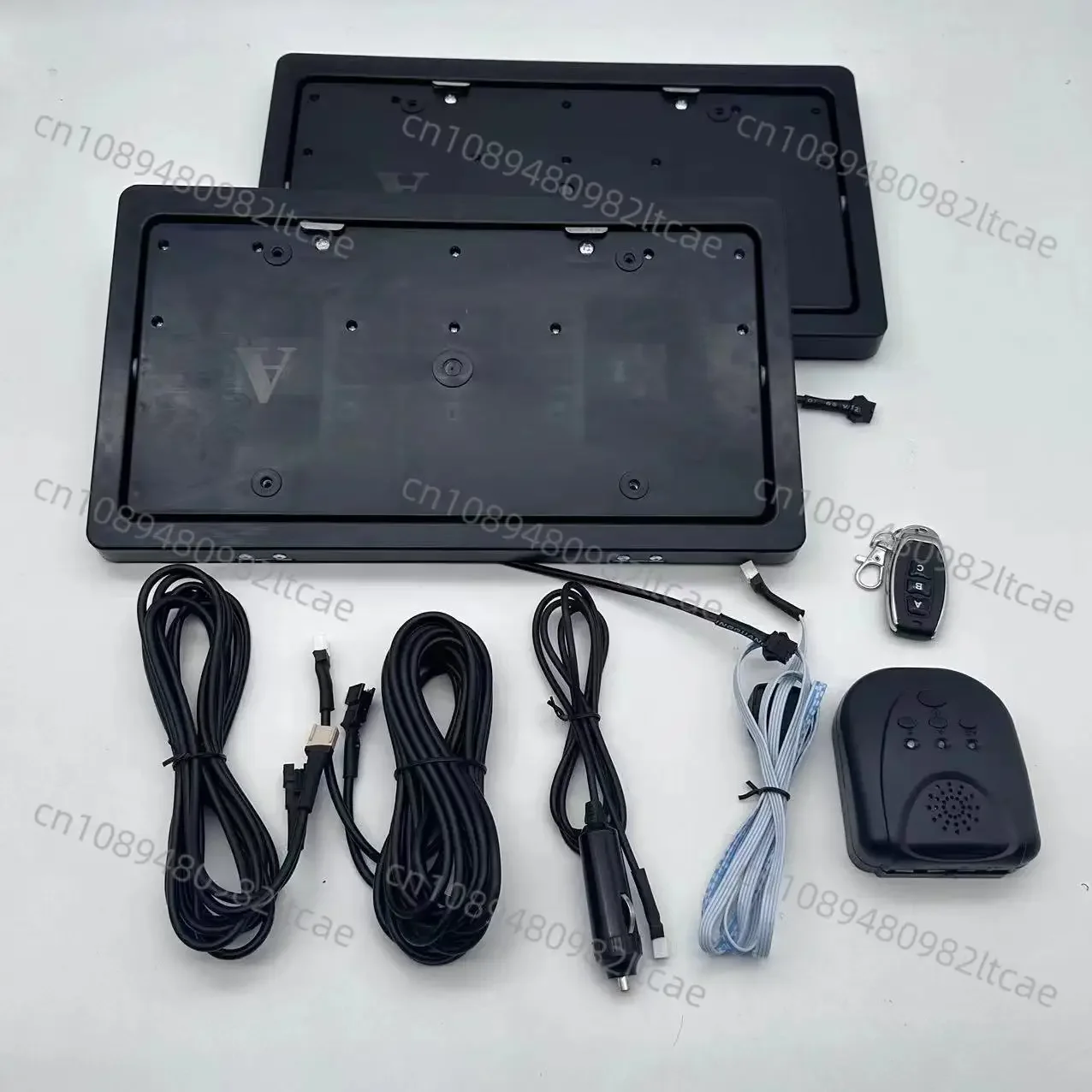 Auto-Electronic-License-Plate-Frame-Front-and-Back-License-Waterproof ...