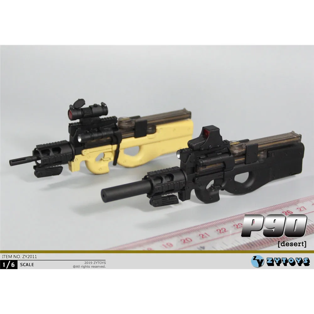 1/6 Scale FN P90 Submachine Gun 5cm Defense Weapon Plastic Model ...