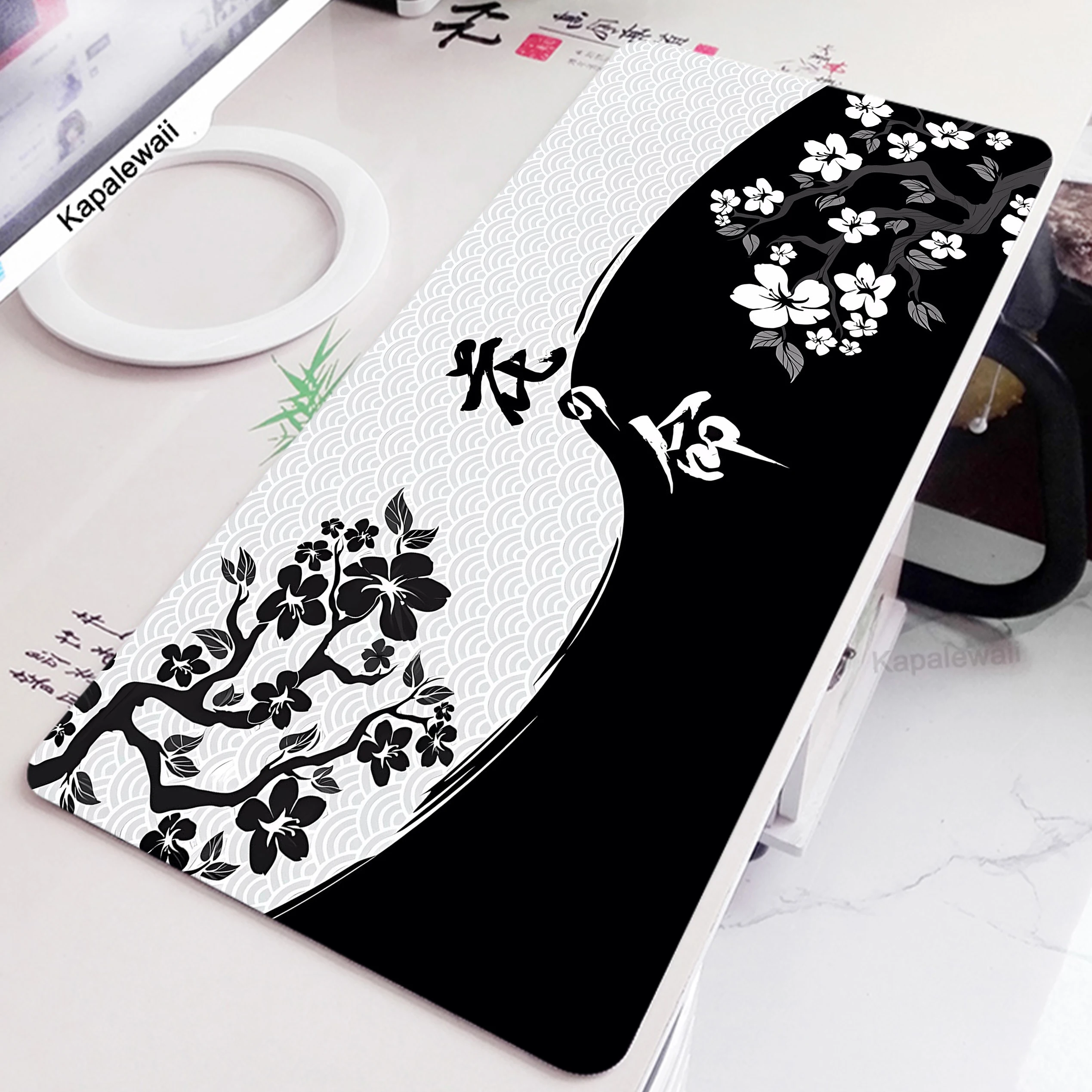 Black-and-White-Mousepad-Gaming-Mouse-Pad-XXL-Large-900x400mm-Deskmat ...