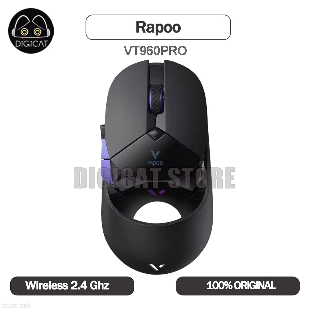 Rapoo-ratón inalámbrico VT960PRO para Gaming, Mouse con 2 modos, 2,4G ...