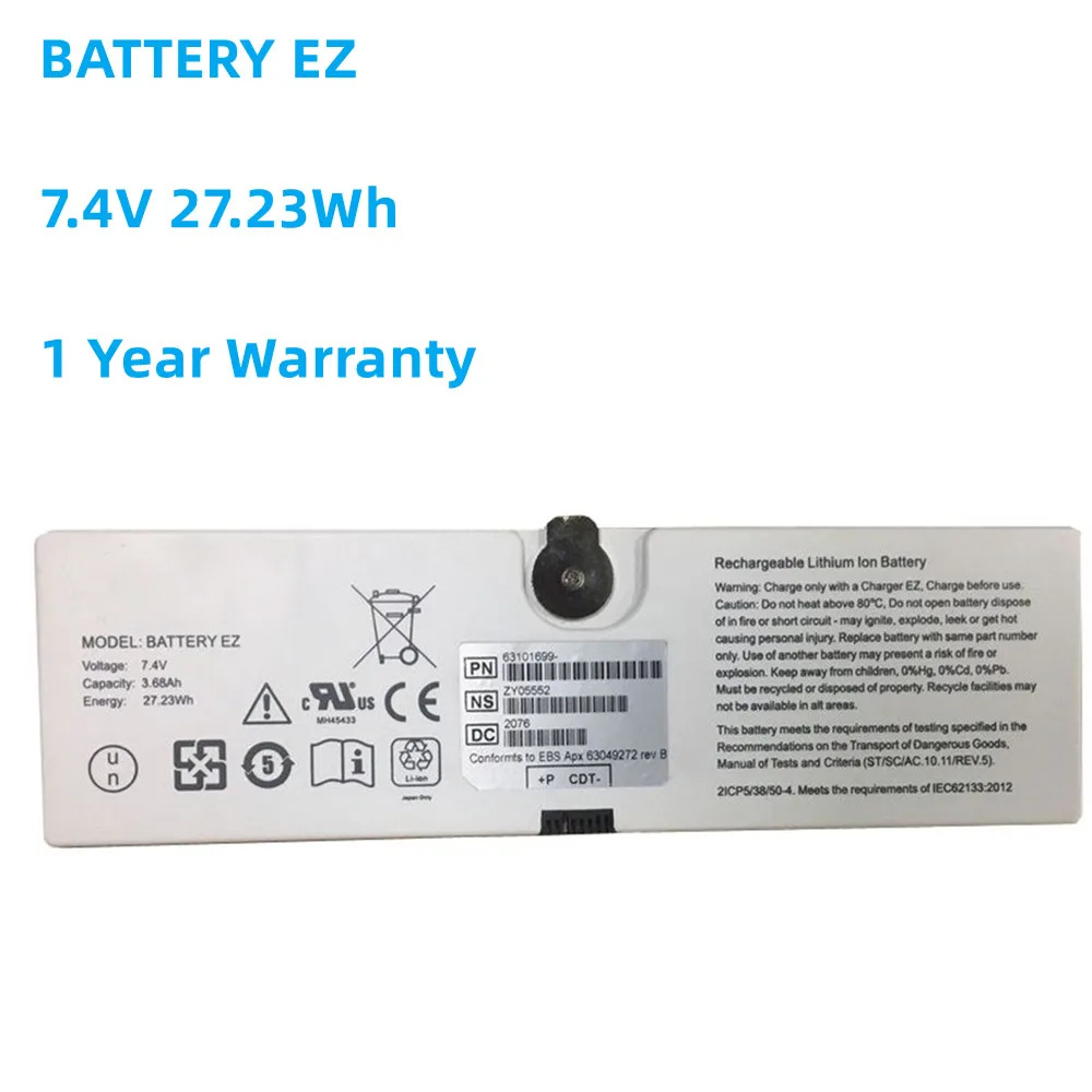 Batería EZ 7,4 V 27.23Wh 3.68Ah batería para TRIXELL Pixium portátil ...