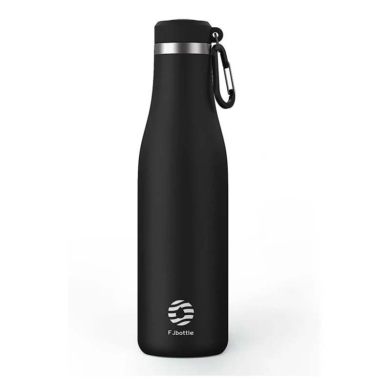 FJbottle Sport Water Bottle Stainless Steel with Carabiner Hook p350ml ...