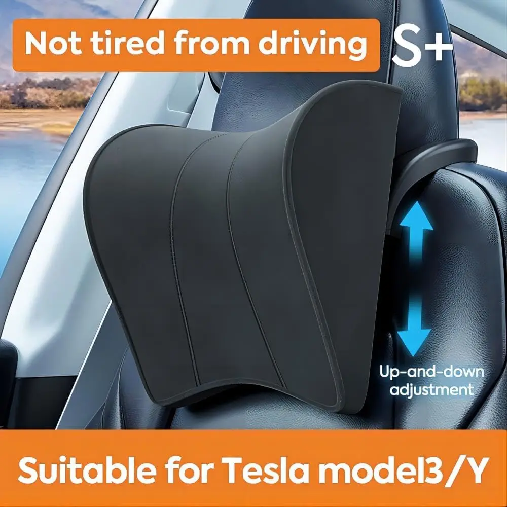 Neck-Pillow-Memory-Foam-Car-Headrest-Pillow-for-Tesla-Model-Y-Model-3 ...