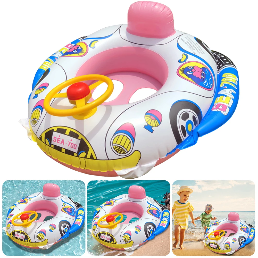 Inflatable-Swimming-Ring-with-Steering-Wheel-Swimming-Circle-Float-Toy ...