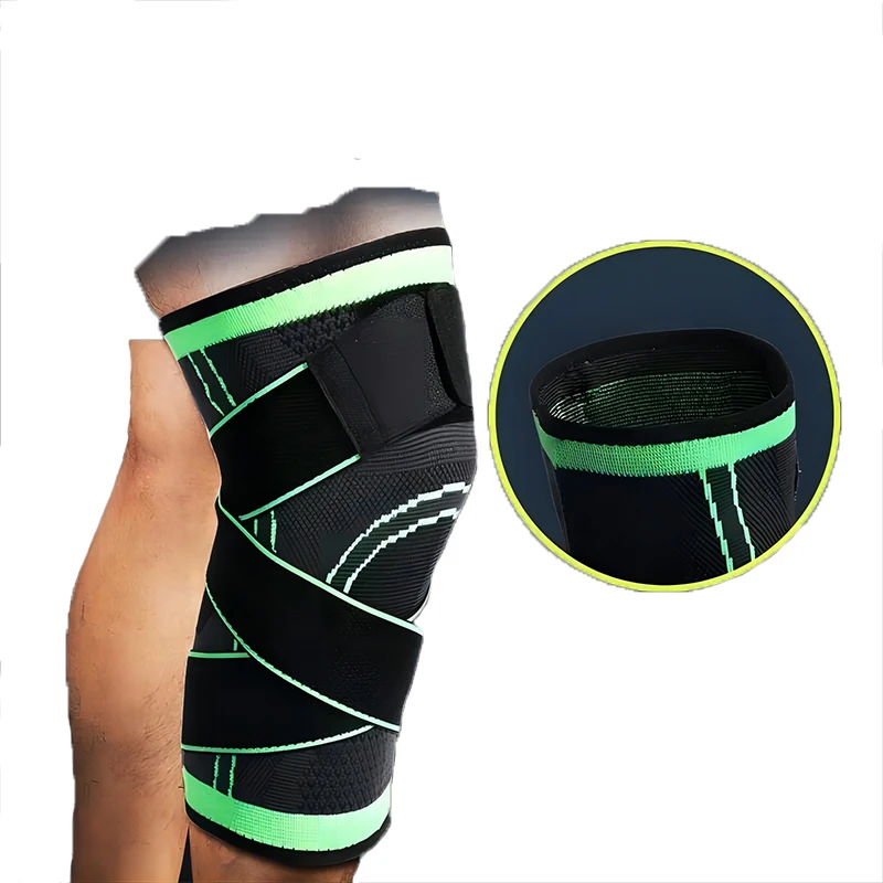 Elastic-Nylon-Knee-Support-Braces-Sport-Compression-Knee-Pad-Manga-para ...