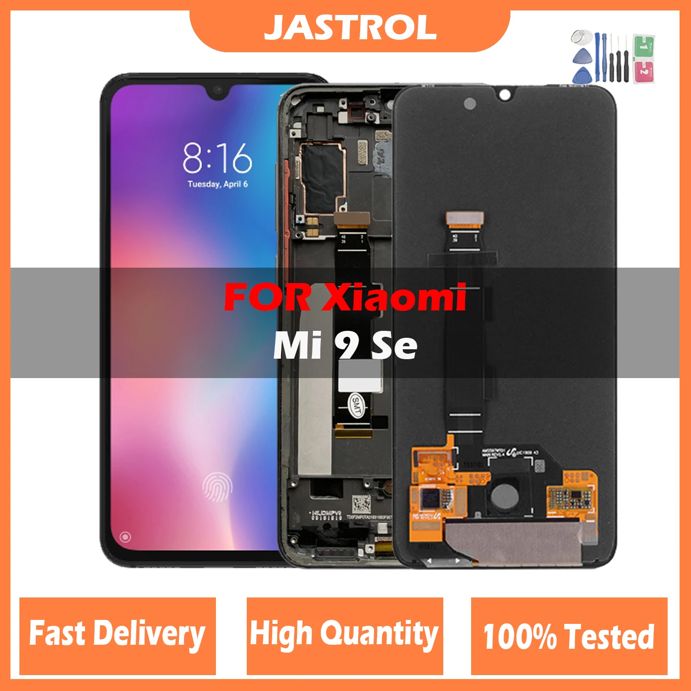 100% Tested LCD For Xiaomi Mi 9 SE Lcd Display Touch Screen Digitizer ...