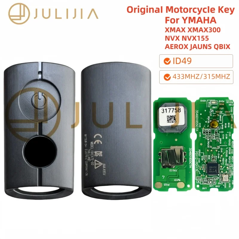 JULIJIA Original B74H626102 Remote Keyless Smart Key 434Mhz Motorcycle ...