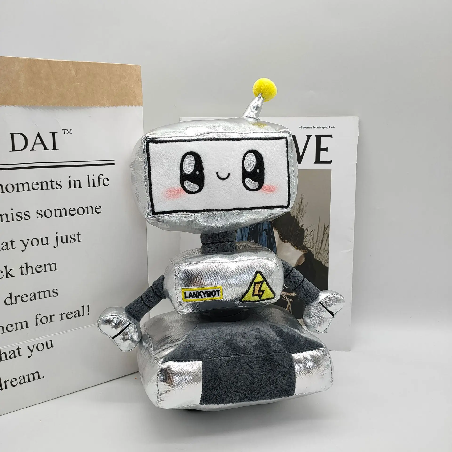 Lankybox Thicc Shark Cyborg Plush Lankybot Cyborg Plushies Toy Foxy ...