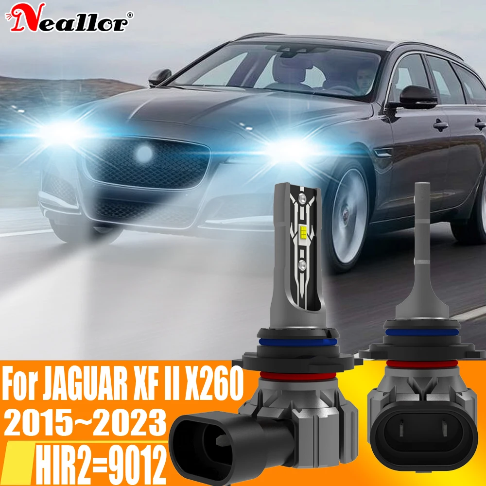 2x-HIR2-Led-Headlight-Canbus-9012-Car-Bulb-High-Power-6000K-White-Light ...