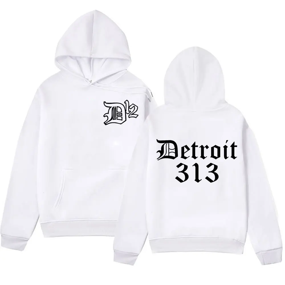 D12 Band Rapper Eminem Hoodie Detroit Michigan 313 Print Hoodies Men ...