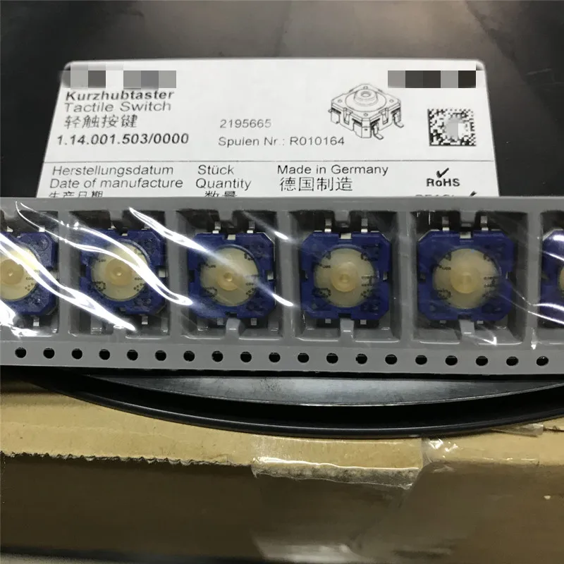 RAFI SMT 엘리베이터 버튼, 독일 1.14.001.503, 0000, 12*12*5 스위치, 5 개|스위치 ...