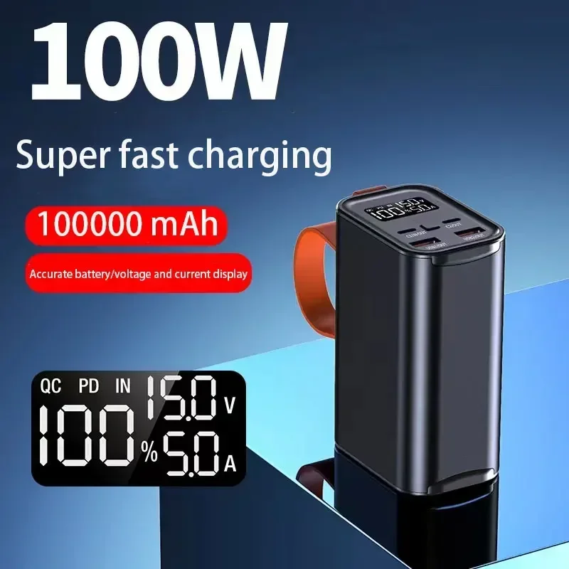 Large-Capacity-Power-Bank-Station-100000mAh-100W-PD-USB-C-DC-Fast ...