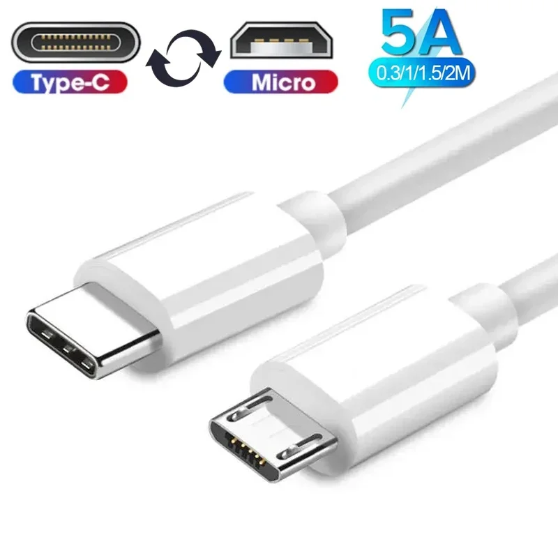 USB-Type-C-to-Micro-USB-Cable-5A-Fast-Charging-USB-C-Adapter-Cord-for ...