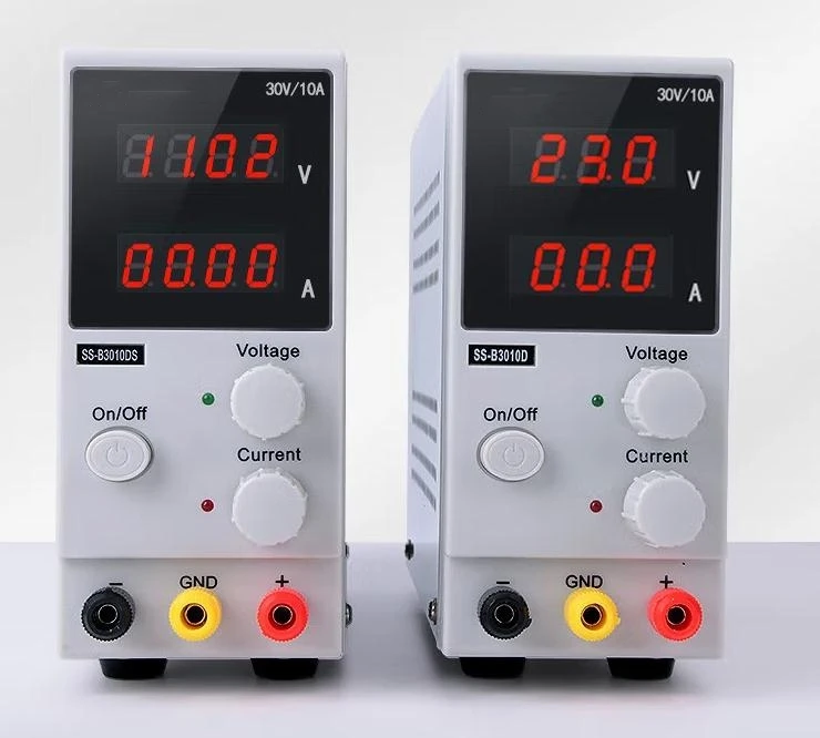 Regulador de conmutación ajustable con pantalla LED de 30V y 10A, fuente de alimentación de CC ...