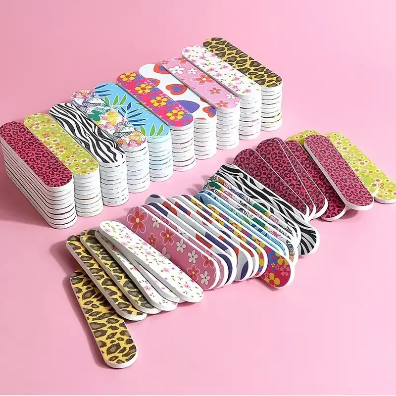 50Pcs-Nail-Files-Double-Sided-Boards-Mini-Fingernail-Files-Colorful ...