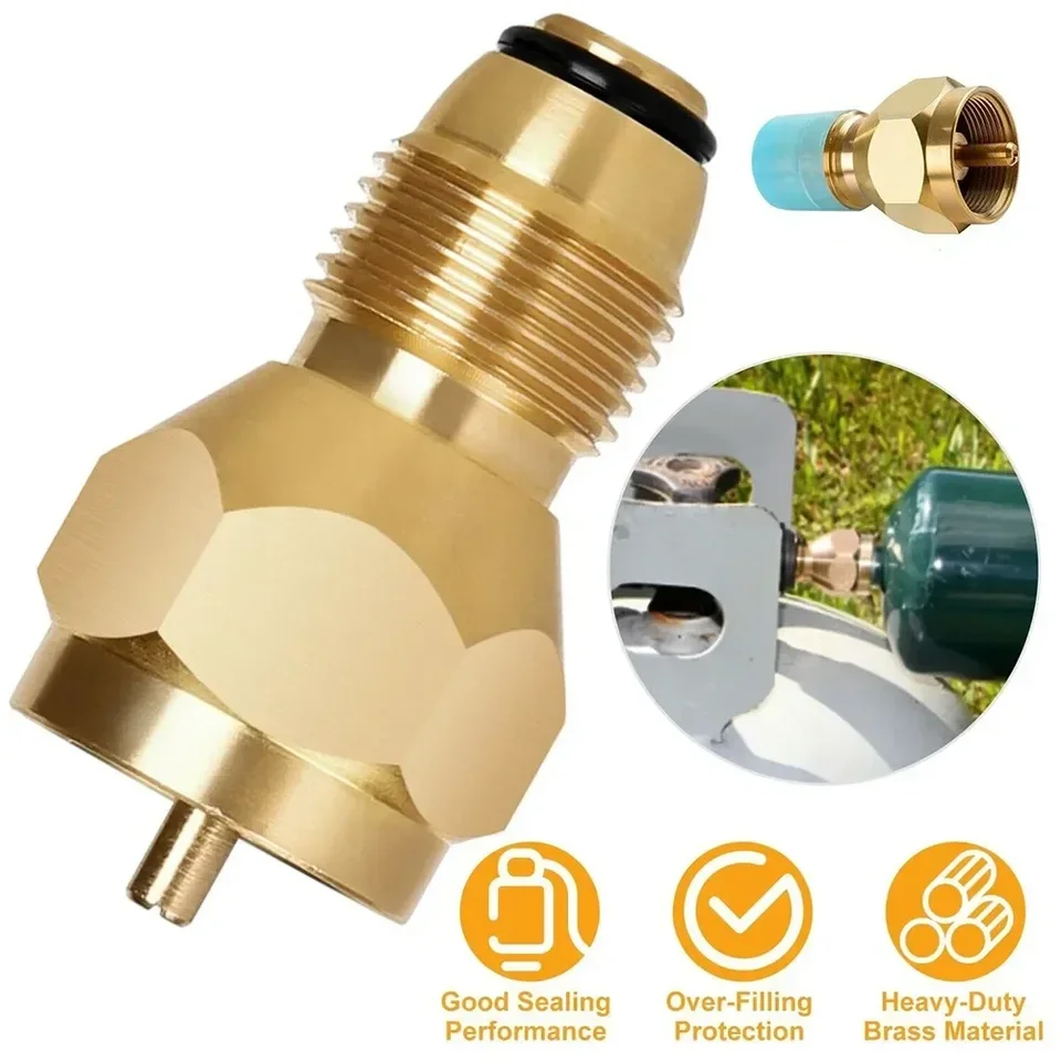 Propane Adapter Propane Refill Adapter - Brass Coupler For Refilling 1 ...