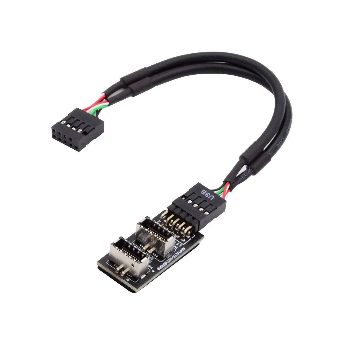 USB-2-0-9Pin-10Pin-Mainboard-Header-Male-Cable-to-Dual-USB-3-1-Front ...