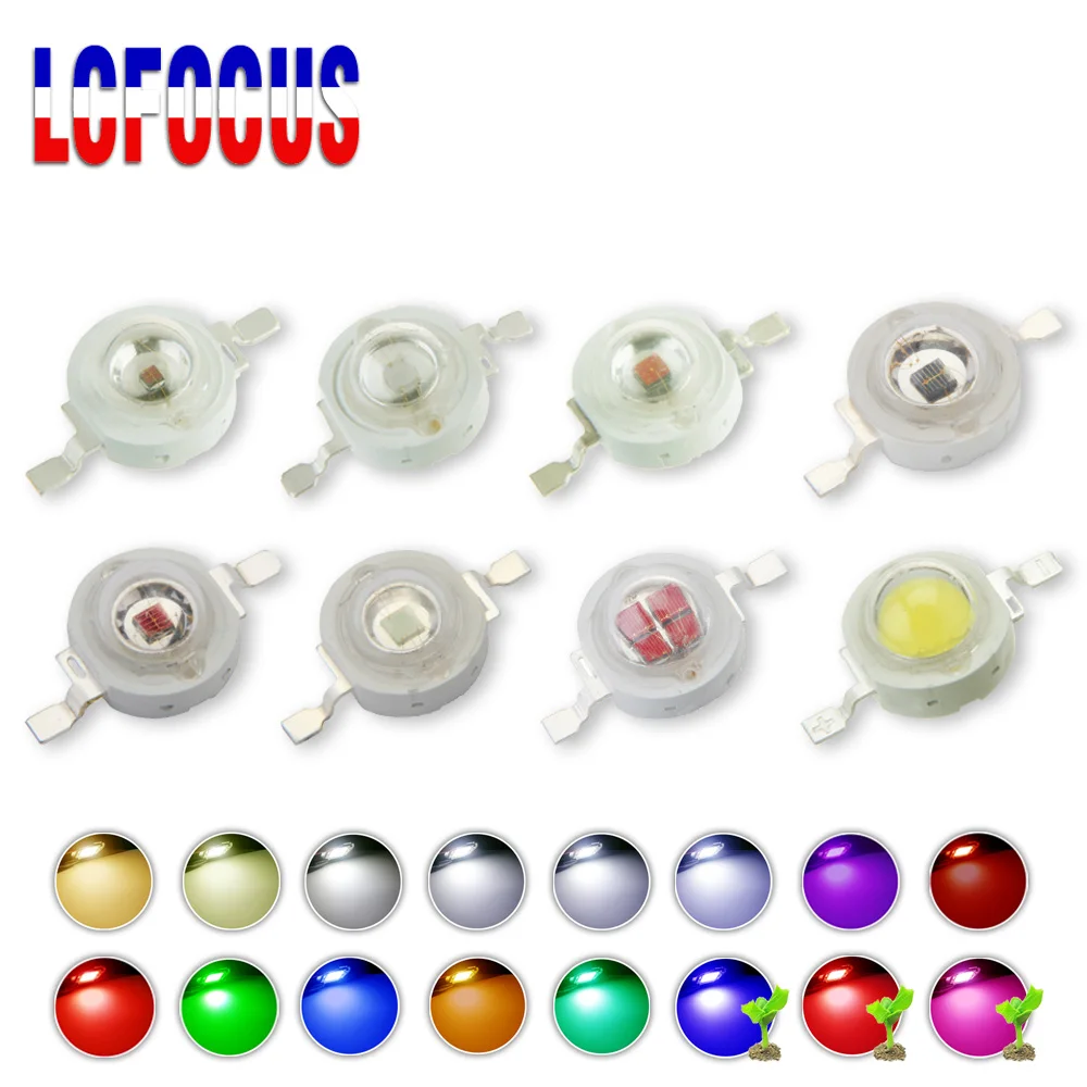 Led Full Spectrum Blue White | High Power Led Chip | 5w 660nm Power Led ...