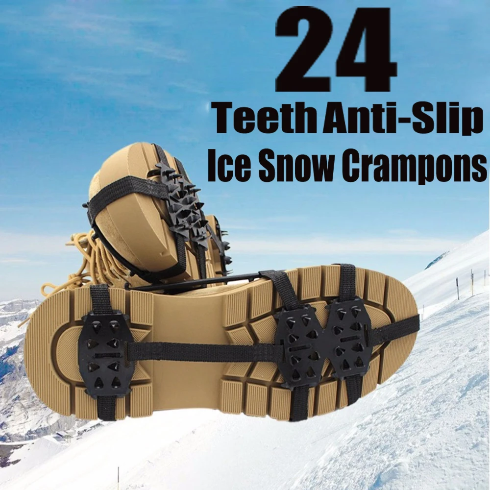24-Teeth-Ice-Crampons-for-Winter-Outdoor-Hiking-Climbing-Fishing-Non ...